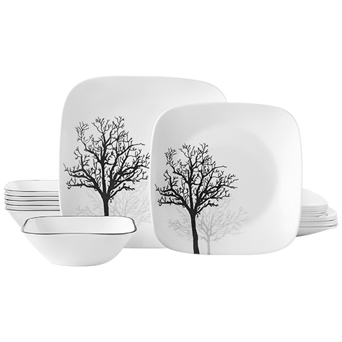 Corelle Timber Shadows 18pc Dinner Set - Concept Houseware